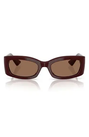 Oliver Spencer X Khaite 54mm Pillow Sunglasses - Burgundy
