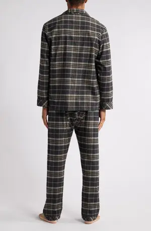 Majestic International Country Cotton Flannel Pajamas - Charcoal