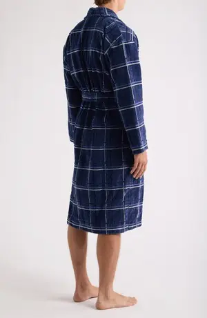 Majestic International Out Of Office Stripe Terry Velour Robe