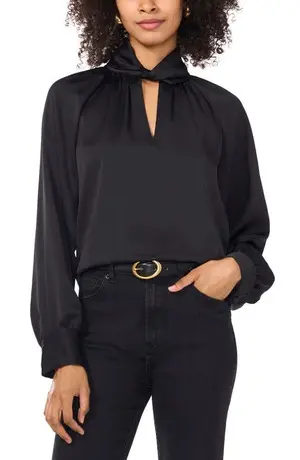 Vince Camuto Twisted Mock Neck Top