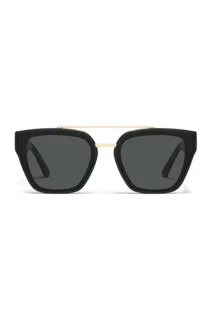Quay Sweet Talker 65mm Square Sunglasses - Black/smoke