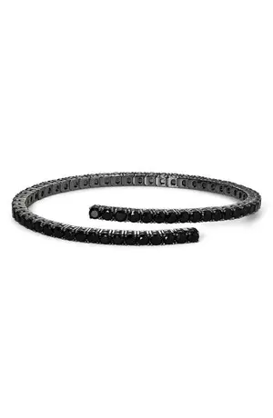 Nadri Crystal Bangle - Black