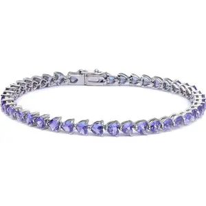 DONATELLO GIAN Heart Cut Tanzanite Tennis Bracelet