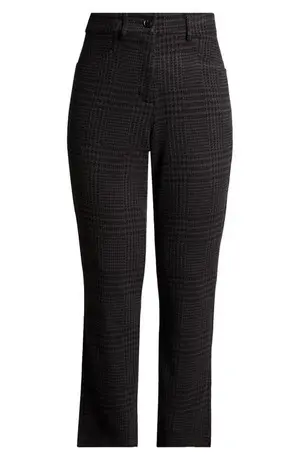 Universal Standard Ponte Cigarette Pants - Charcoal Houndstooth
