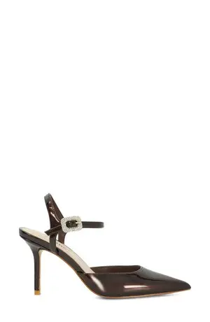 Dune London Channel Pointed Toe Pumps - Brown