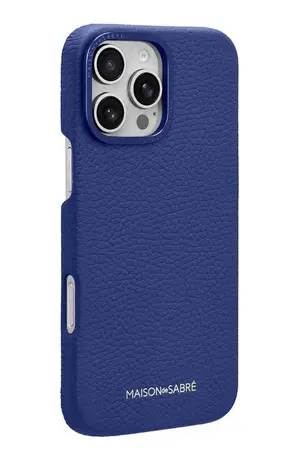 MAISON DE SABRE Leather Phone Case - Lapis Blue