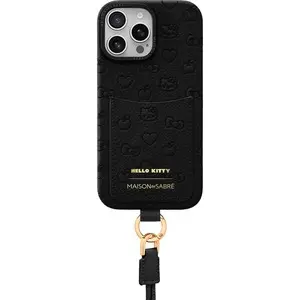 MAISON DE SABRE Sling Phone Case Hello Kitty Black Caviar