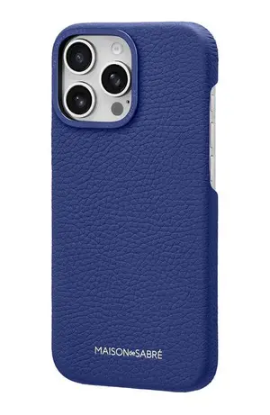 MAISON DE SABRE Leather Phone Case - Lapis Blue