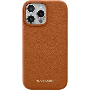 MAISON DE SABRE Leather Phone Case - Pecan Brown