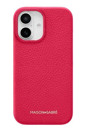 MAISON DE SABRE Leather Phone Case Shibuya Fuchsia