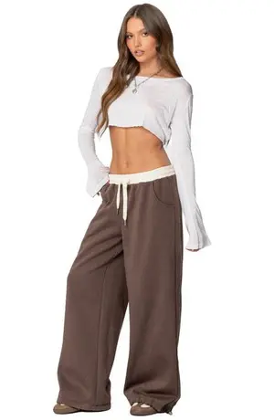EDIKTED Mikki Wide-leg Sweatpants