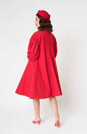 Unique Vintage 1960s Flare Swing Coat