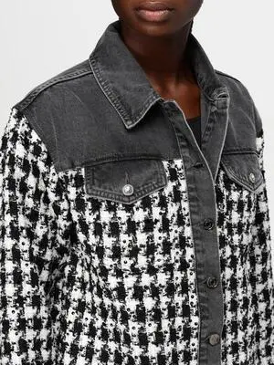 Liu Jo Houndstooth Textured Jacket