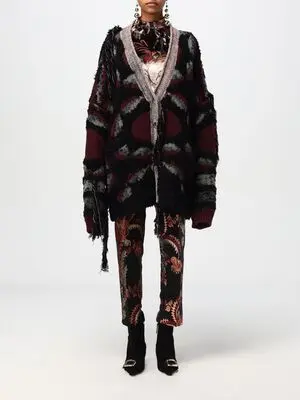 Etro Multicolor Patterned Knit Cardigan