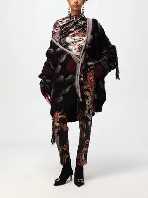 Etro Multicolor Patterned Knit Cardigan
