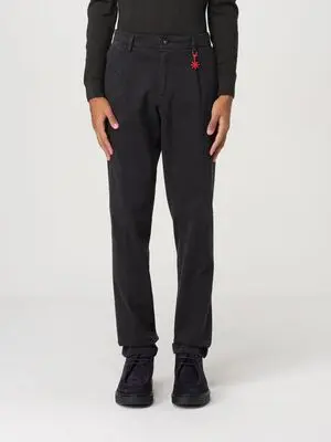 MANUEL RITZ Manuel Ritz Brown Tailored Pants Blue