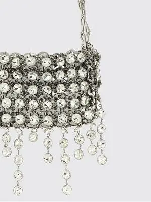 Rabanne Chain Embellished Mini Bag - Silver