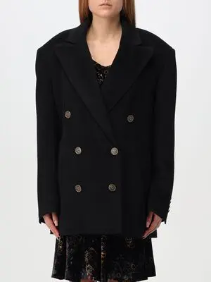 Etro Double Breasted Coat - Black