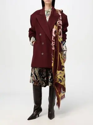 Etro Double Breasted Coat - Red