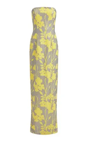 16Arlington Frasia Floral Maxi Dress - Yellow