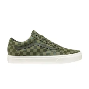 VANS Old Skool Checkerboard Sneakers - Green