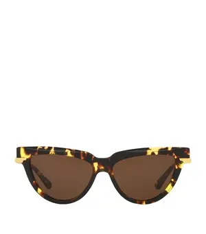 Bottega Veneta Acetate Sunglasses - Brown
