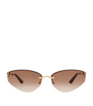 Cartier Rimless Sunglasses - Gold