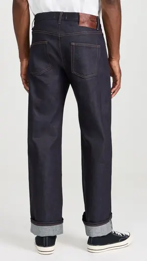 Naked & Famous Denim Nightshade Stretch Selvedge Strong Guy Jeans - Indigo
