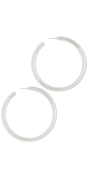 JENNIFER FISHER 2 Lilly Hoop Earrings - Silver