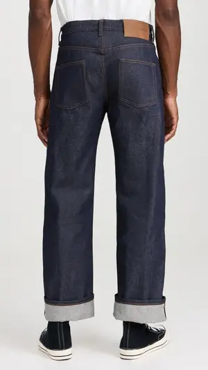 Naked & Famous Denim Strong Guy Dirty Fade Selvedge Jeans - Indigo