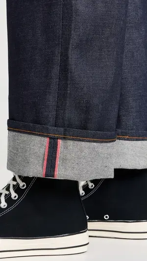 Naked & Famous Denim Strong Guy Dirty Fade Selvedge Jeans - Indigo