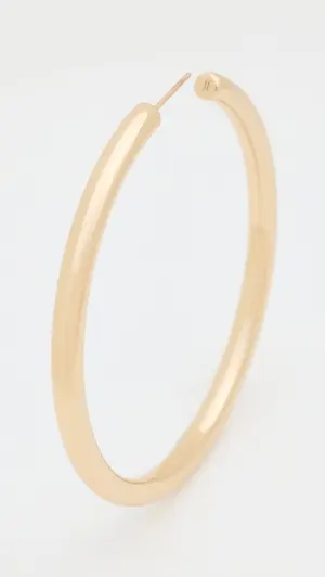 JENNIFER FISHER 2 Lilly Hoop Earrings - Yellow Gold