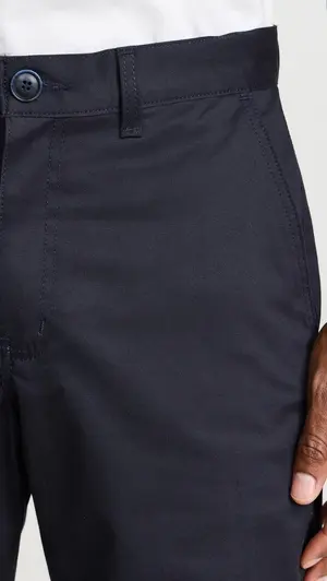 Naked & Famous Denim Straight Chino Stretch Twill Pants - Navy