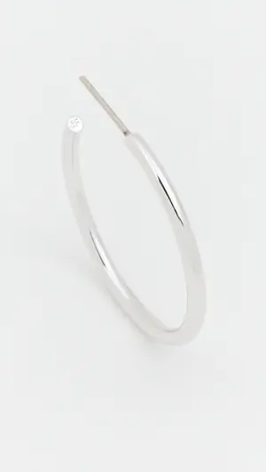 JENNIFER FISHER Thread Mini Hoops - Silver