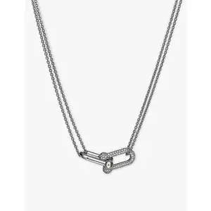 Tiffany & Co. Hardwear Double Link Diamond Necklace - White Gold