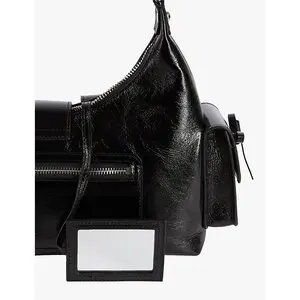 The Kooples Amelia Leather Shoulder Bag - Black