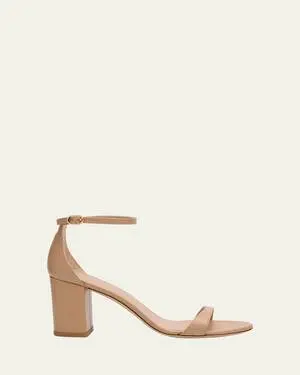 STUART WEITZMAN Nudist Ii Ankle-strap Sandals - Adobe
