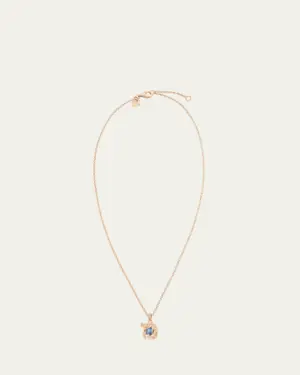 PROCACCIA JEWELRY 18k Hebrew Initial Pendant Necklace - Rose Gold