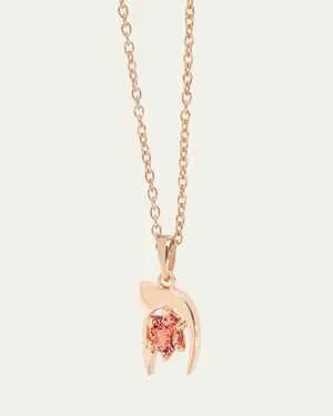PROCACCIA JEWELRY 18k Hebrew Khet Initial Necklace - Rose Gold