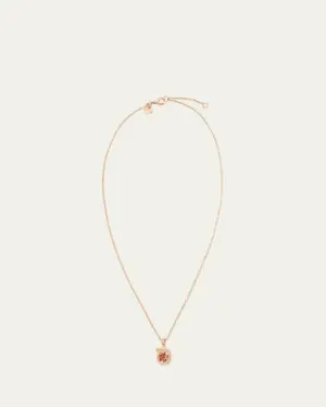 PROCACCIA JEWELRY 18k Hebrew Samech Initial Necklace - Rose Gold