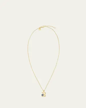 PROCACCIA JEWELRY 18k Hebrew Zadi Initial Necklace - Gold