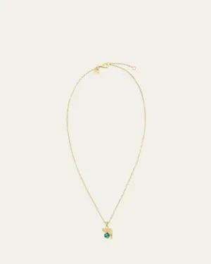 PROCACCIA JEWELRY 18k Hebrew Initial Necklace - Gold