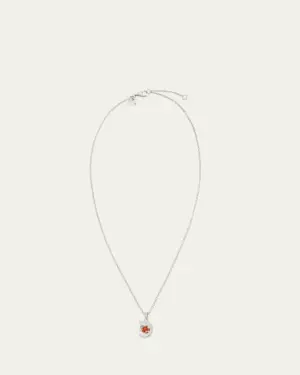 PROCACCIA JEWELRY 18k Hebrew Peh Initial Necklace - White Gold
