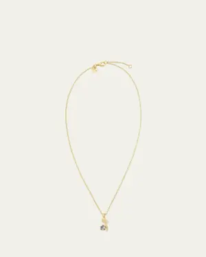 PROCACCIA JEWELRY 18k Hebrew Zayn Initial Necklace - Gold