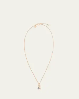 PROCACCIA JEWELRY 18k Hebrew Zayn Initial Necklace - Rose Gold