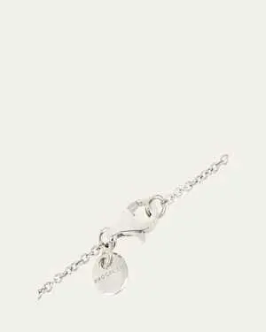 PROCACCIA JEWELRY 18k Hebrew Zayn Initial Necklace - White Gold