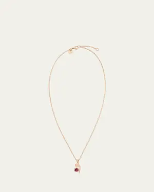 PROCACCIA JEWELRY 18k Hebrew Vav Initial Necklace - Rose Gold