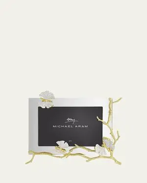 Michael Aram Butterfly Ginkgo Frame, 5" X 7 - White And Gold