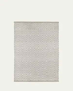 ANNIE SELKE Diamond Handwoven Indoor/outdoor Rug, 5' X 8 - Platinum/white
