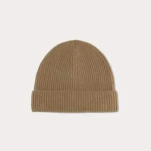 Everlane Cashmere Ribbed Beanie Brown